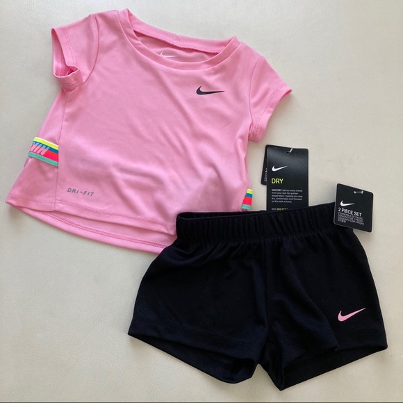 Nike | Matching Sets | Nike Pink Rainbow Active Set Set 26 | Poshmark
